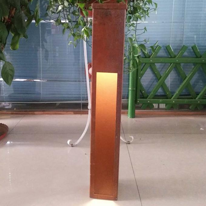 800mm Garden Lights Corten Steel Bollard Lights Rust Colour Corten ...