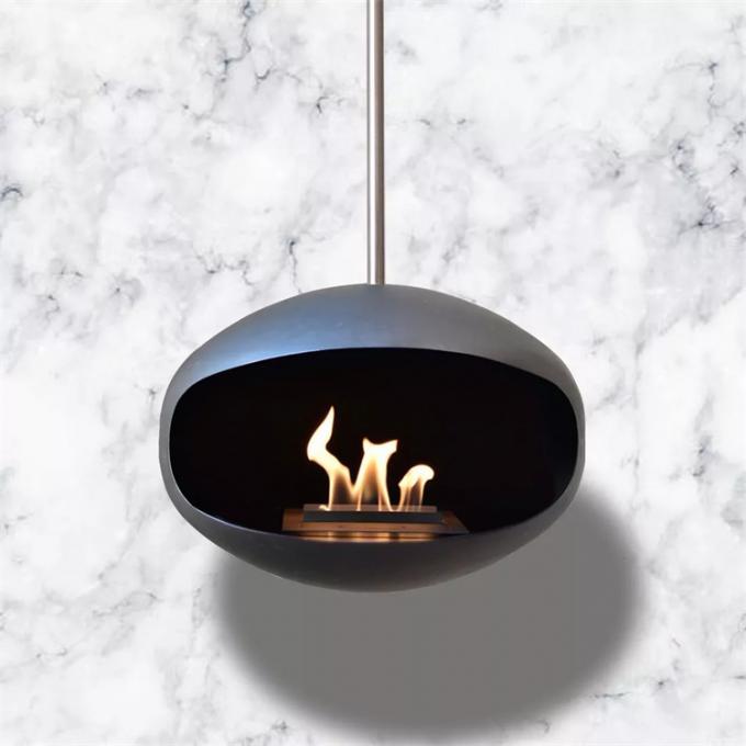 2-6mm Modern Suspended Wood Burner Ceiling Hung Log Burner 850mm