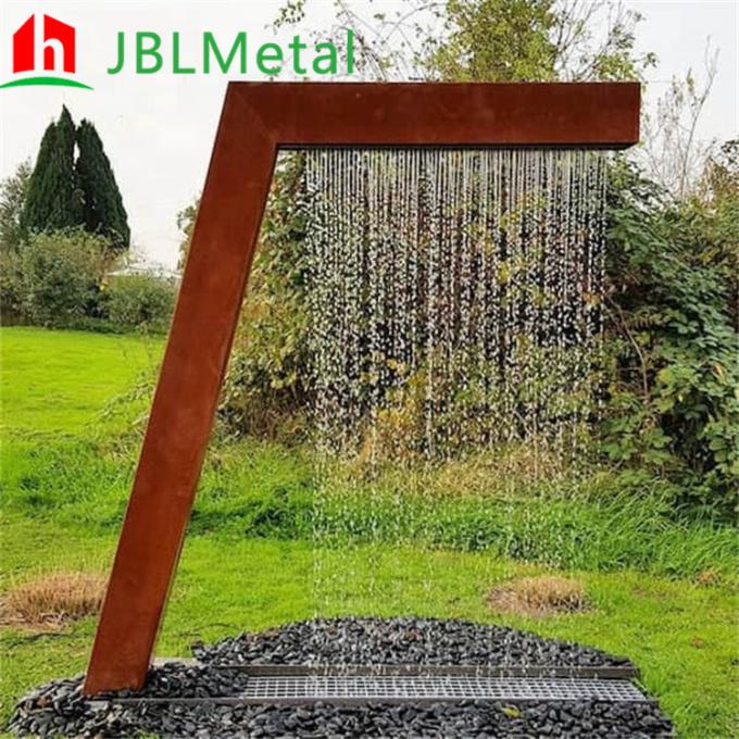 Prerusted Surface Landscape Corten Steel Water Feature 1200mm Garden ...