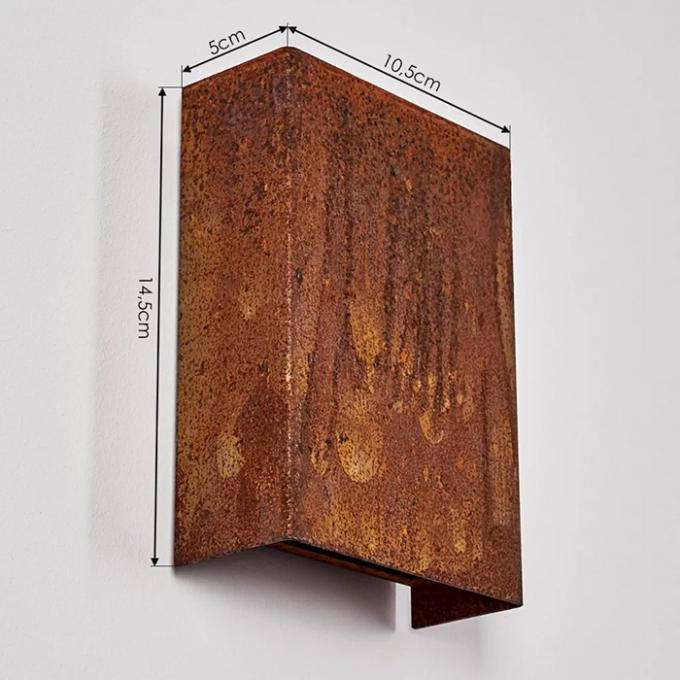 Discover the Beauty of Minimalist Corten Steel Wall Lights