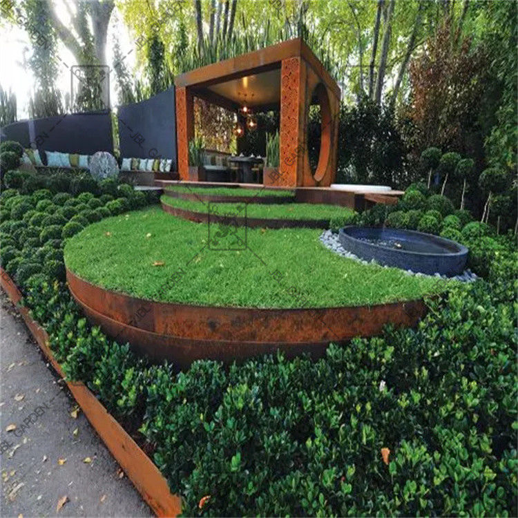 Anti Corrosion 1.6mm Corten Steel Border Edging Rusty Metal Landscape ...