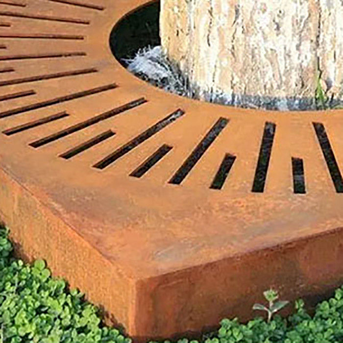 Outdoor Corten Steel Trees Protection Grate Outside Street Sidewalk ...